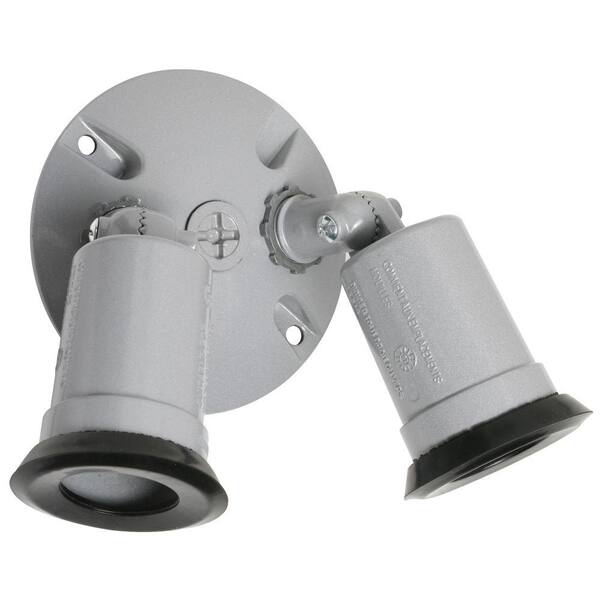 BELL Gray Outdoor 2-Lampholder with Round Cover LT230S - The Home Depot