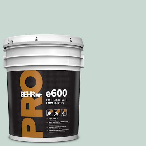 BEHR PRO 5 gal. #480E-2 Tide Pools Low Luster Exterior Paint PR62005 ...