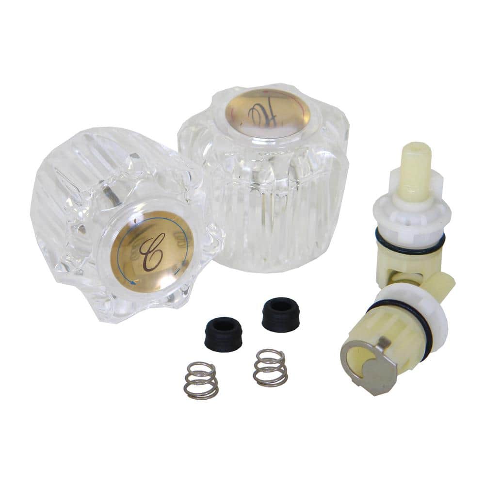 Everbilt Faucet Rebuild Kit for Delta 2-Handle Sink in Clear Acrylic ...