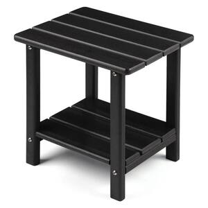 Gymax 2 Pieces Folding Adirondack Side Table Poolside Garden Patio ...