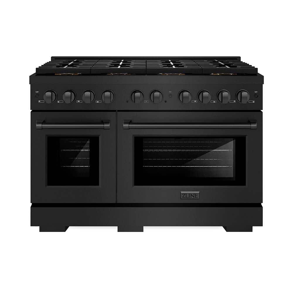 ZLINE Kitchen and Bath 48 in. 6.7 cu. ft. Paramount Dual Fuel Range ...