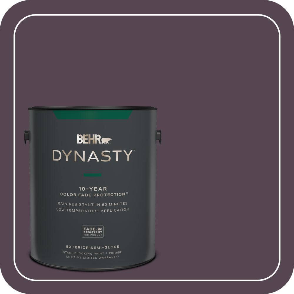 BEHR DYNASTY 1 gal. #680F-7 Baritone Semi-Gloss Exterior Stain-Blocking ...