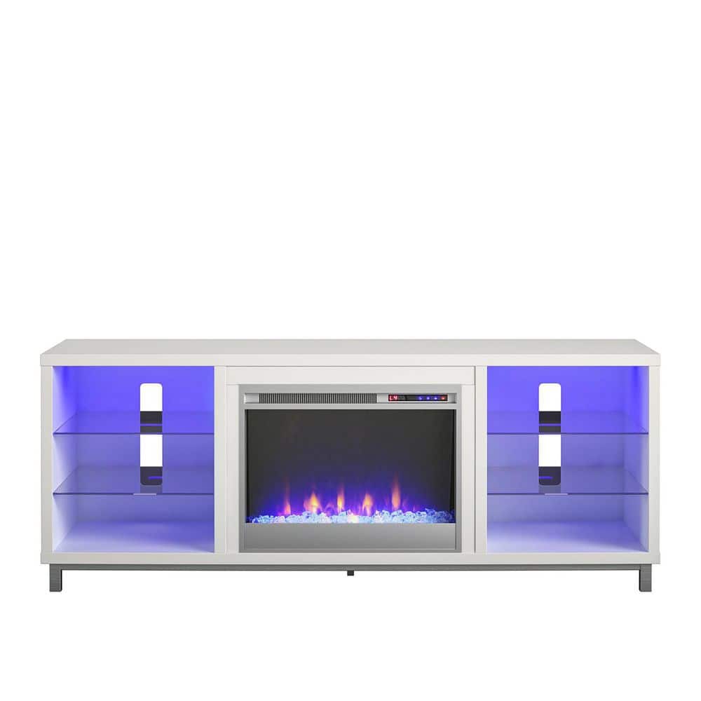 64.8 in. W Lumina Freestanding Electric Fireplace TV Stand LED Media ...