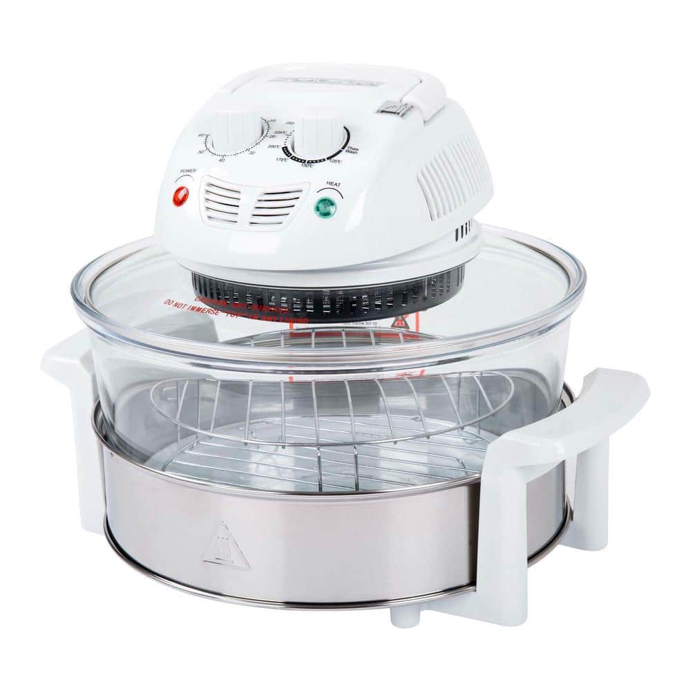 Classic Cuisine 12-17 qt. Glass Halogen Air Fryer, White 82-CC-1000-NW ...