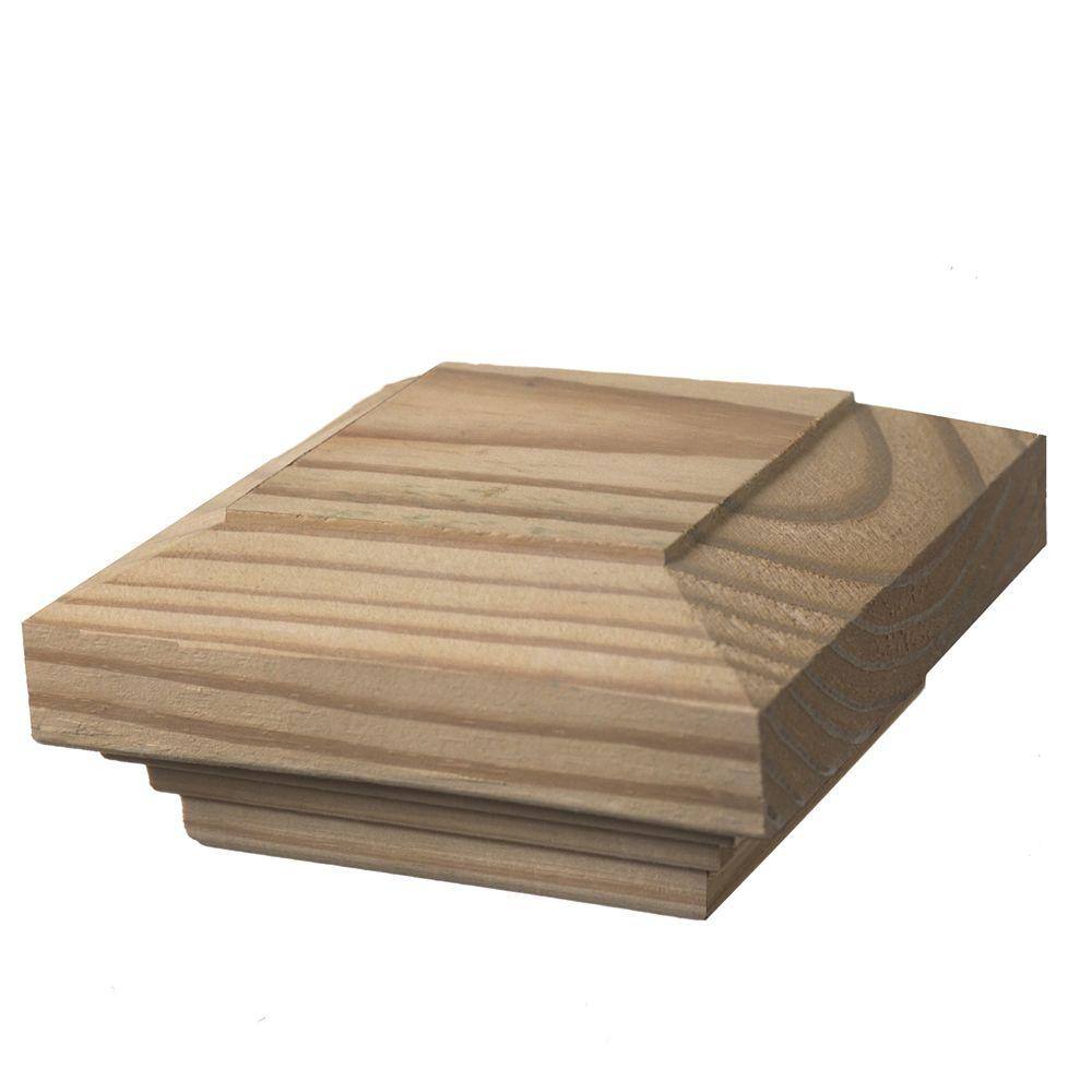 Deckorators 6 in X 6 in Natural Wood Cedar Deck Post Cap In 46 OFF