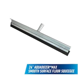 Libman 24 in. PVC High Power Multi-Surface Rubber Floor Squeegee with 60 in. Steel Handle 515 ...