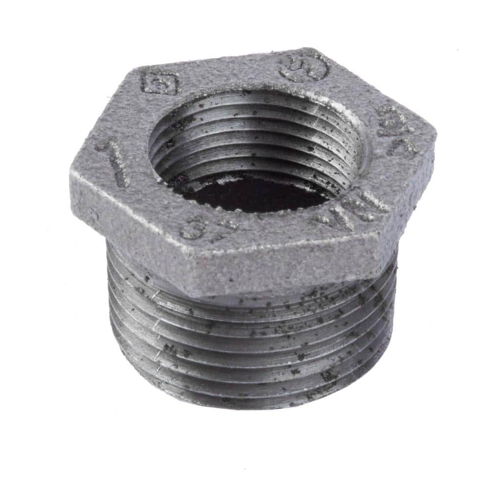 STZ 1 in. x 3/4 in. Black Iron Bushing PDB B-134 - The Home Depot