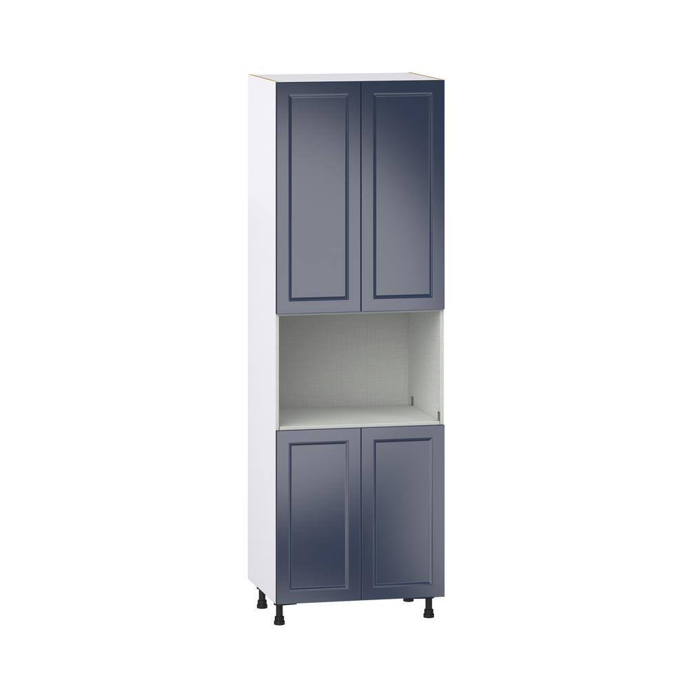 Reviews for J COLLECTION Devon Painted Blue Recessed Assembled Pantry ...