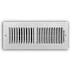 Everbilt 12 in. x 4 in. 2-Way Steel Wall/Ceiling Register in White ...