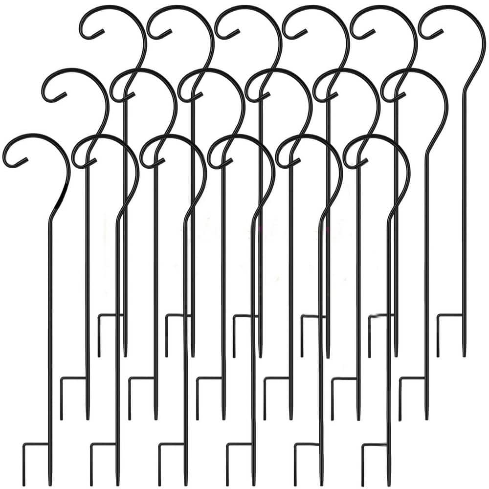 Justincity 5.71 in. Black Metal Iron Weather Resistant Easy Install ...