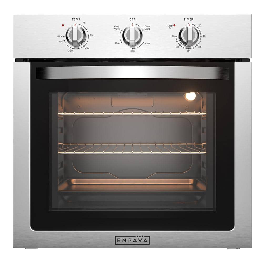 Empava Basic 24 in. Electric Single Wall Oven 2.5 cu. ft. Capacity ...
