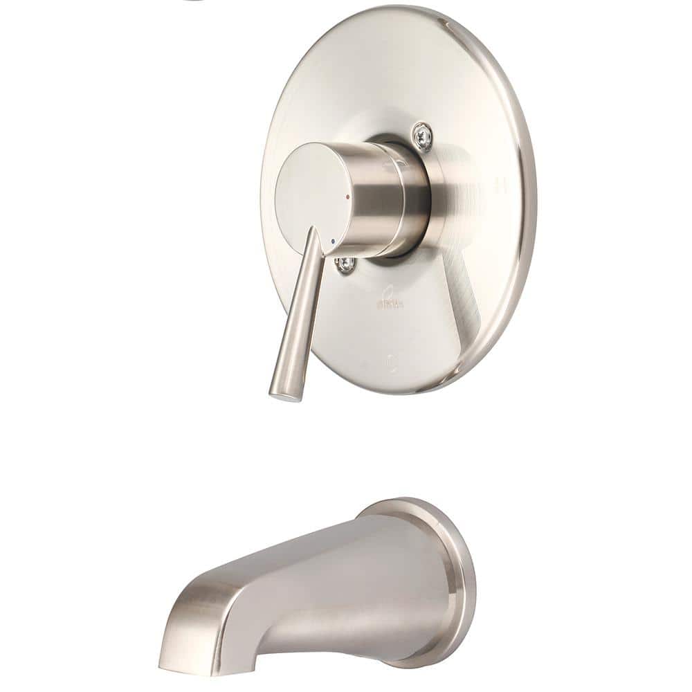 Olympia Faucets i2 1-Handle Wall Mount Tub Trim Kit in Brushed Nickel ...