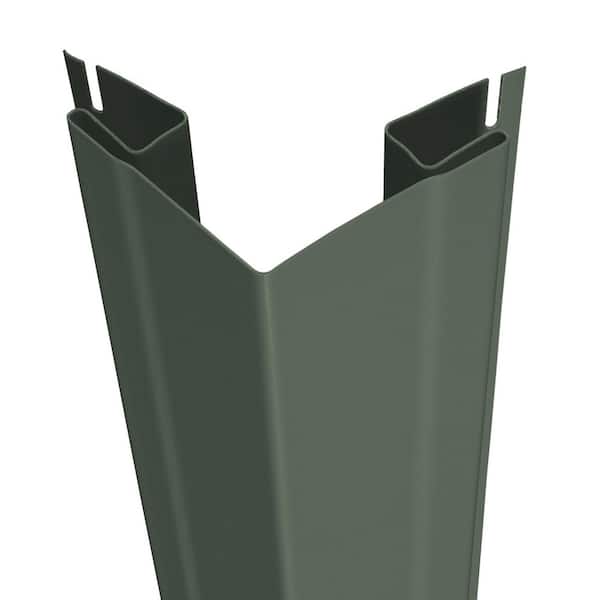 CertainTeed 3/4 in. x 4.5 in. x 10 ft. Forest Outside Corner Post Vinyl ...