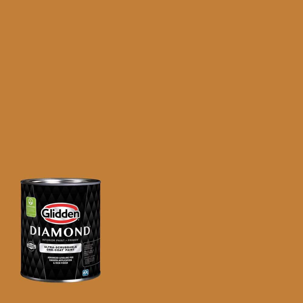 Glidden Diamond 1 qt. PPG1202-7 Ginger Beer Eggshell Interior Paint ...