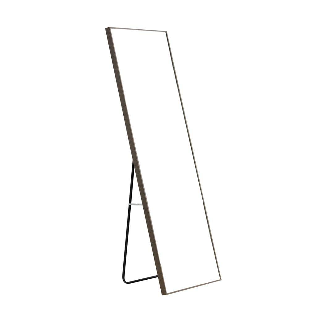 Bnuina 17 in. W x 60 in. H Rectangular Wooden Framed Freestanding Wall ...