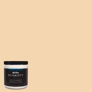 BEHR PREMIUM PLUS 1 gal. #M270-3 Cream Custard Eggshell Enamel Low Odor ...