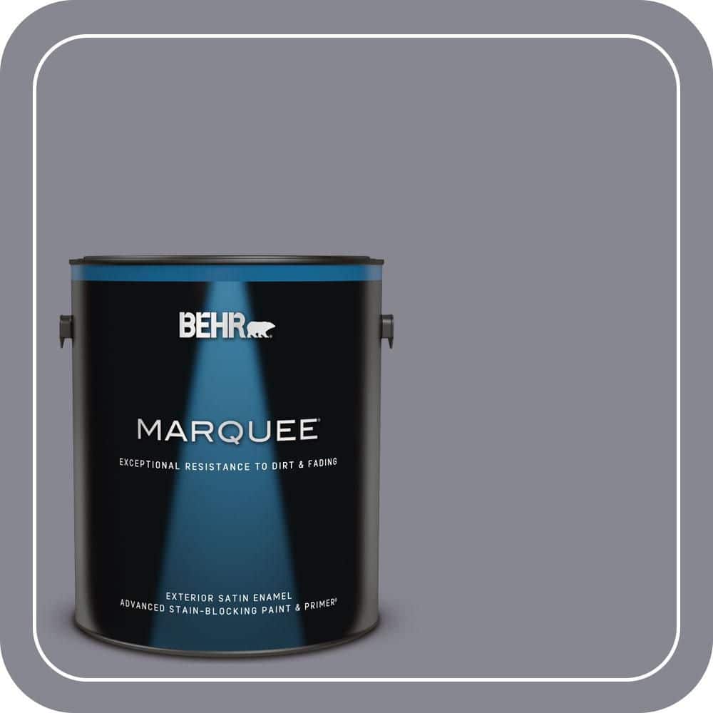 BEHR MARQUEE 1 gal. #PPU16-15 Gray Heather Satin Enamel Exterior Paint ...