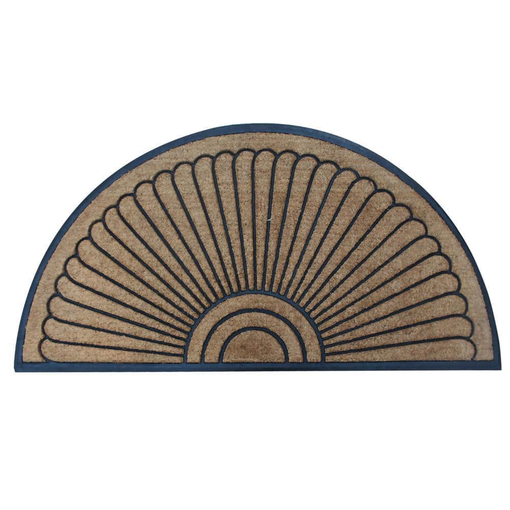 A1HC First Impression Sunburst 36 in. x 72 in. Rubber and Coir Half ...