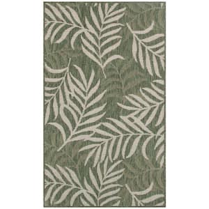 Nourison Garden Oasis Grey 8 ft. x 10 ft. Nature-inspired Contemporary ...