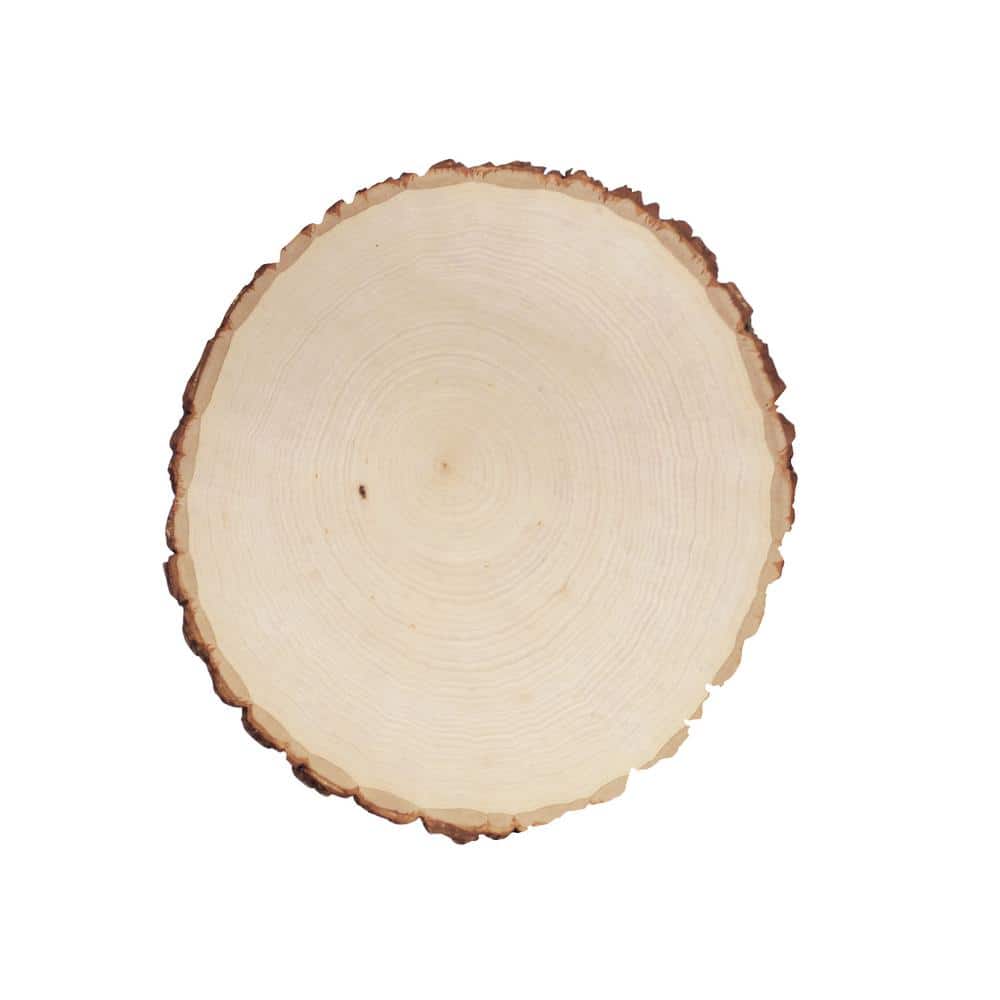Walnut Hollow 2 in. x 1 ft. x 1 ft. Wide Rustic Basswood Thick Round ...