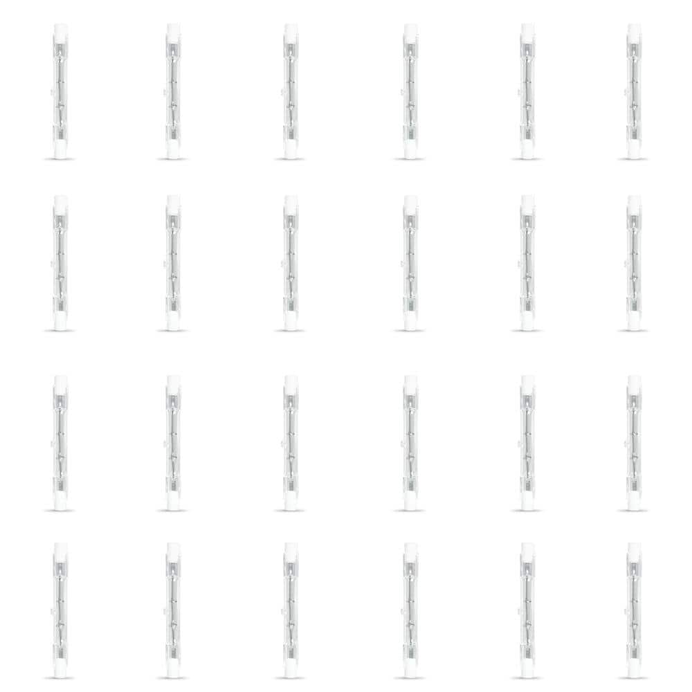 Feit Electric 150-Watt Bright White (2700K) T3 R7 Short Base Dimmable ...