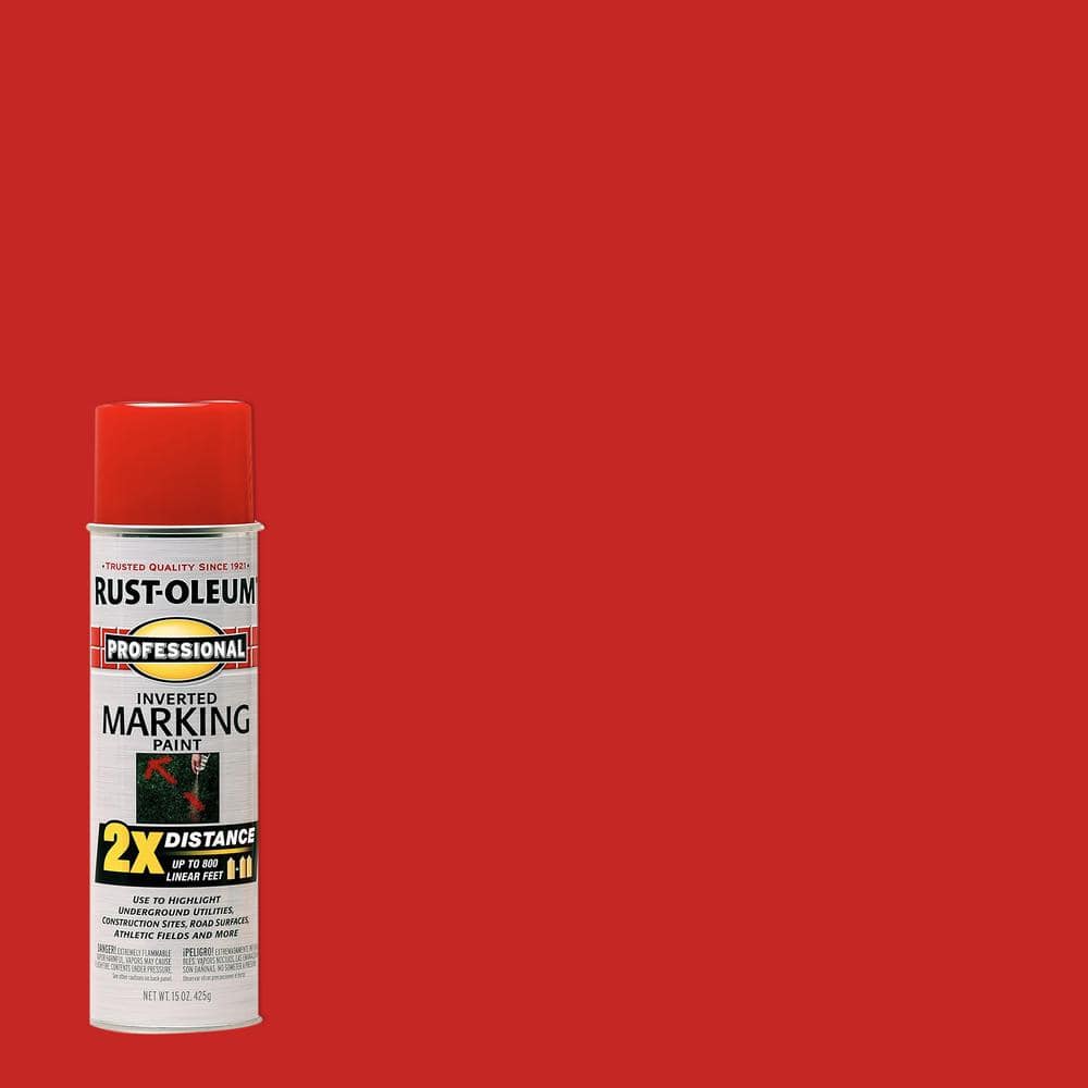 Rust-Oleum Professional 15 oz. 2X Safety Red Marking Spray Paint 266591 ...