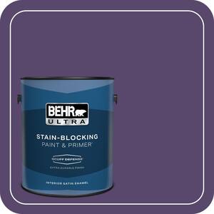 BEHR ULTRA 1 qt. #P570-7 Proper Purple Extra Durable Satin Enamel ...
