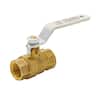 Streamline 1/2 in. Brass FPT Full Port Packing Gland Ball Valve 117 ...