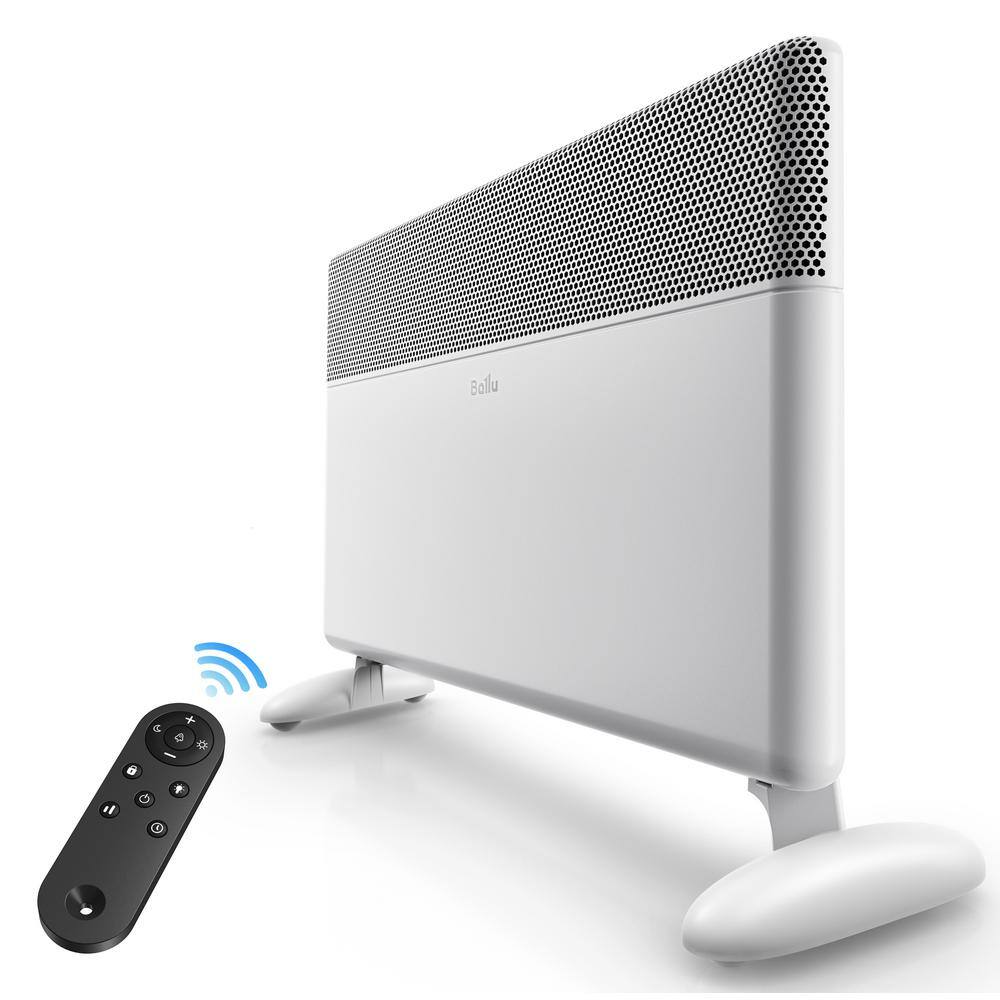 Edendirect 1500-Watt Electric Ceramic Heater in White with Tip-Over ...