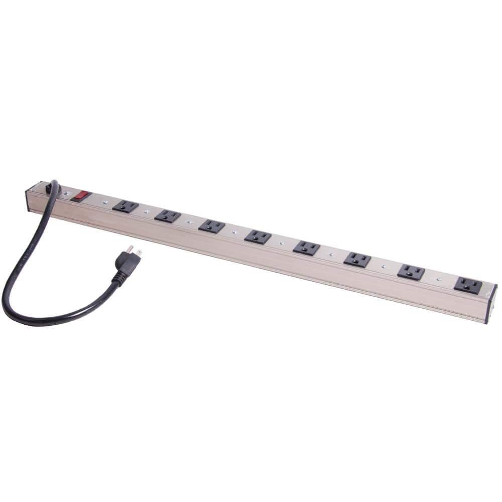 ProHT 8-Outlet Aluminum Power Strip with 3 ft. Power Cord 03197 - The ...