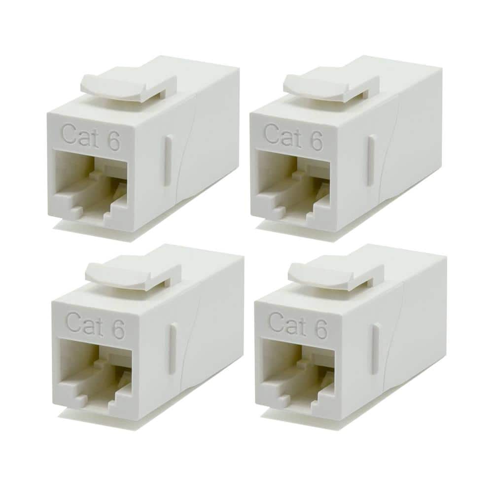 Revo RJ45 Female to Female Keystone Style Indoor Network Coupler (4 ...