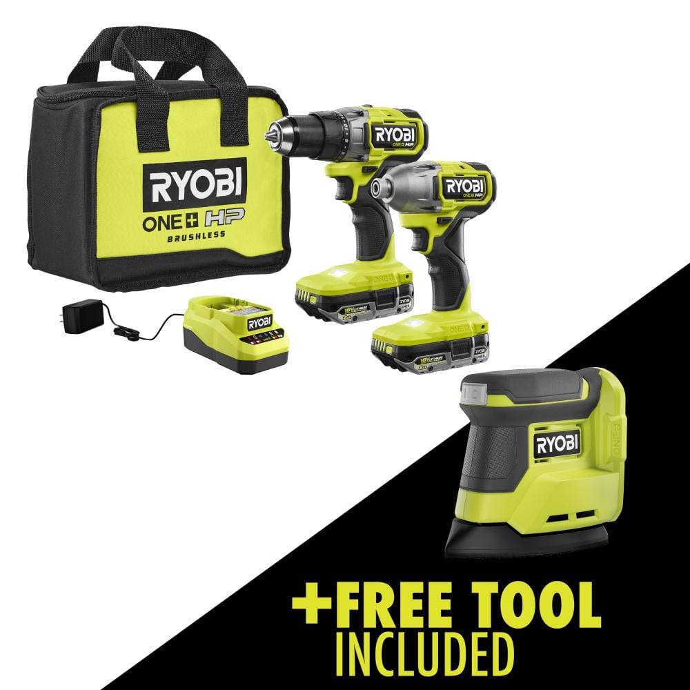 Reviews for RYOBI ONE+ HP 18V Brushless Cordless 2-Tool Combo Kit w/(2 ...