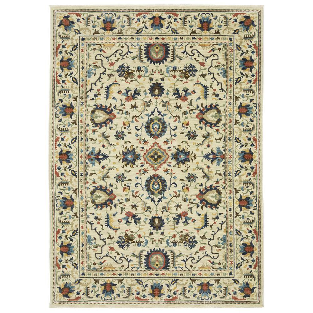 AVERLEY HOME Fleetwood Ivory/Multi-Colored 10 ft. x 13 ft. Bohemian ...