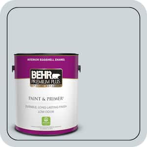BEHR ULTRA 1 qt. #740E-2 Misty Surf Satin Enamel Exterior Paint ...