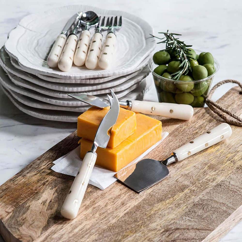 7.1 in. Mini Premium Stainless Steel Cheese Knives Set, Charcuterie ...