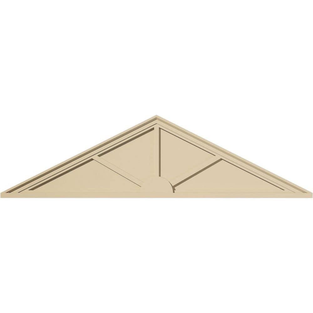 Ekena Millwork 64-in W x 17-in H x 2-in P (Pitch 6/12) Peaked Cap 3 ...