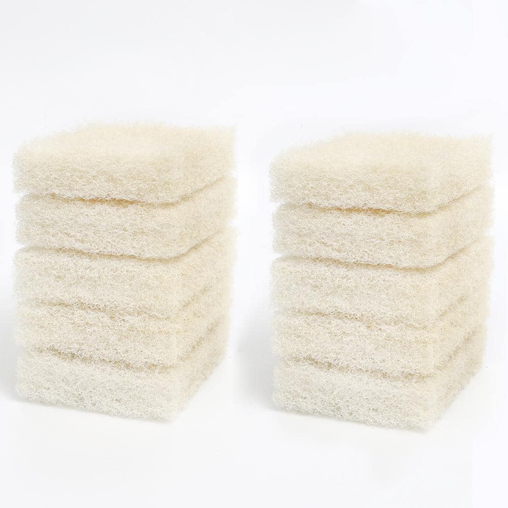 BISON LIFE 3.5 in. Light Duty Scrubbing Pad, Multi-Purpose Household ...