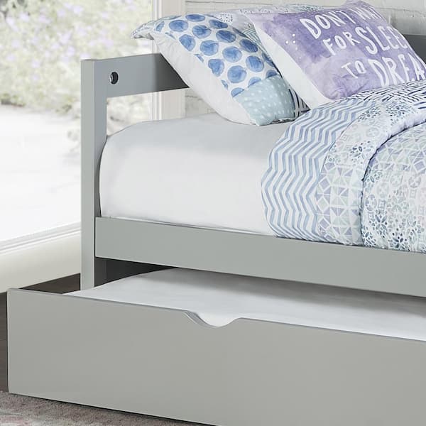 Hillsdale Furniture Caspian Gray Twin Daybed with Trundle 2177 010MY The Home Depot