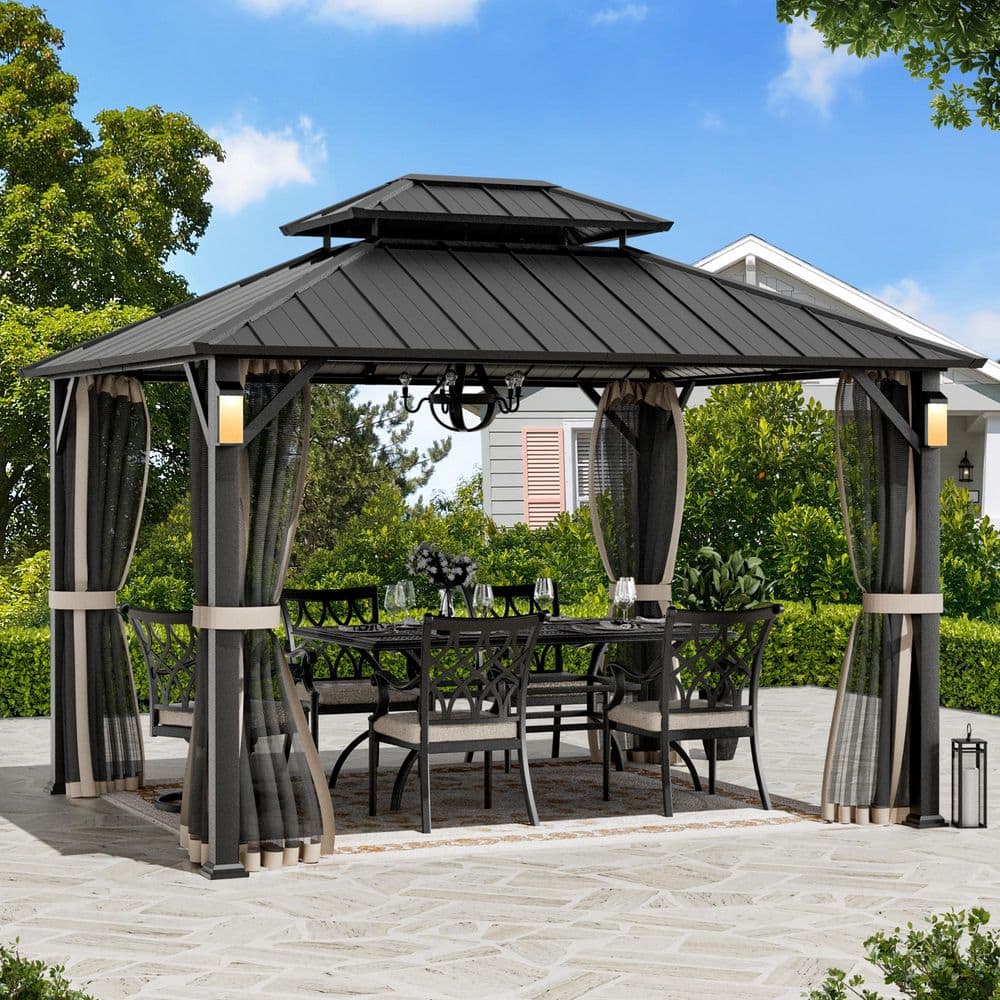 COVERED OUTDOOR OUTDOOR LIVING SPACES Ultra Series 10 ft. x 12 ft ...