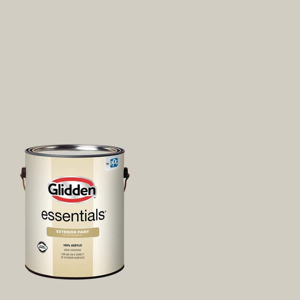 Glidden Essentials 1 gal. PPG1025-3 Whiskers Satin Exterior Paint ...