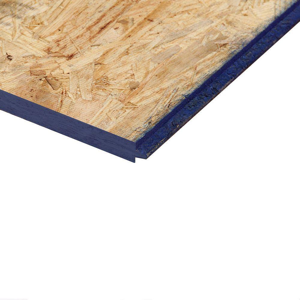 Blue Ribbon 23/32 in. x 4 ft. x 8 ft. Southern Pine Tongue and Groove Oriented Strand Board ...