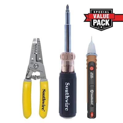 Southwire 9-N-1 Ratcheting Multibit Screwdriver 59724040