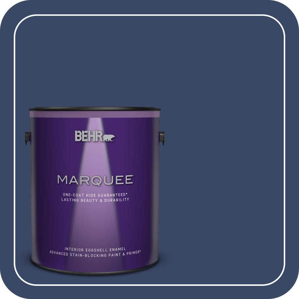BEHR MARQUEE 1 gal. #MQ5-14 Bon Nuit One-Coat Hide Eggshell Enamel ...