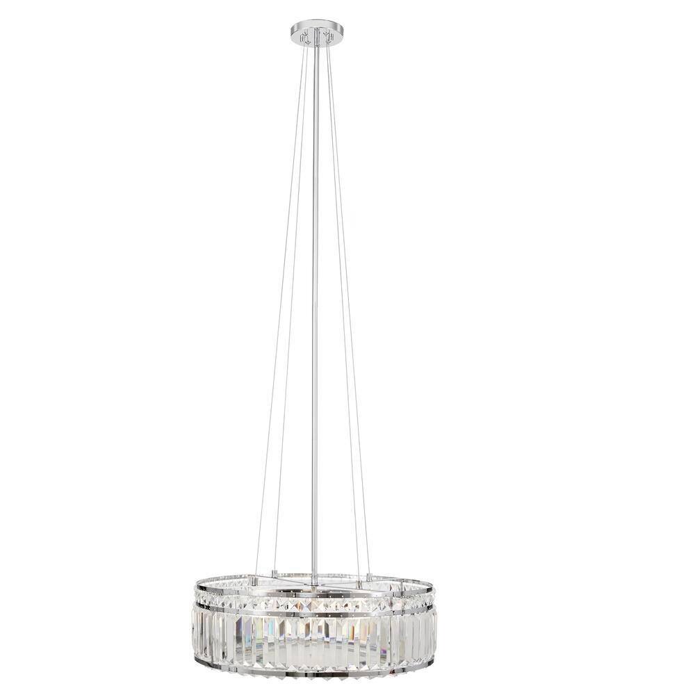 Home Decorators Collection 3-Light Chrome Crystal Pendant 27244 - The ...