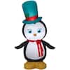 Gemmy 4 ft. Airblown Penguin Christmas Inflatables G-11165 - The Home Depot