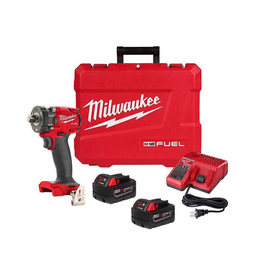 Milwaukee M18 FUEL 18V Lithium-Ion Brushless Cordless 1/2 in. Compact ...