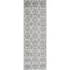 StyleWell Trellis Frieze Light Gray/Ivory Gray 2 ft. x 6 ft. Geometric ...
