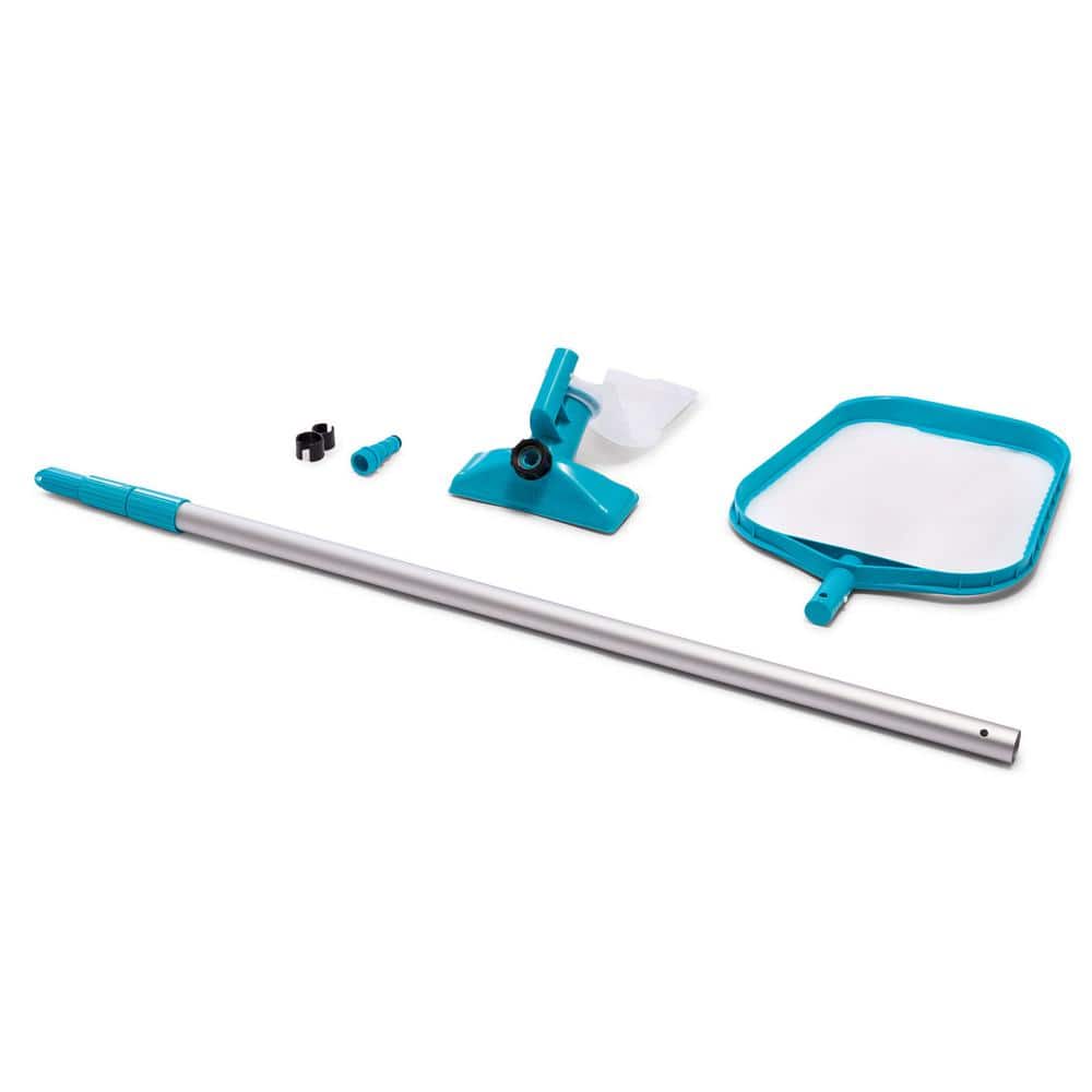 Intex 28002E Maintenance Pool Kit Vacuum Skimmer, Pole and Pool Vacuum ...