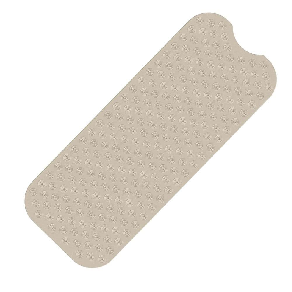 Adrinfly Extra Long 39 in.x 16 in. Bath Mat No Suction Cup Design for ...