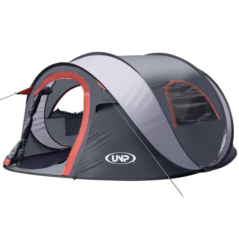Tenleaf 8 ft. x 3 ft. Gray 3 Person Outdoor Portable Waterproof ...